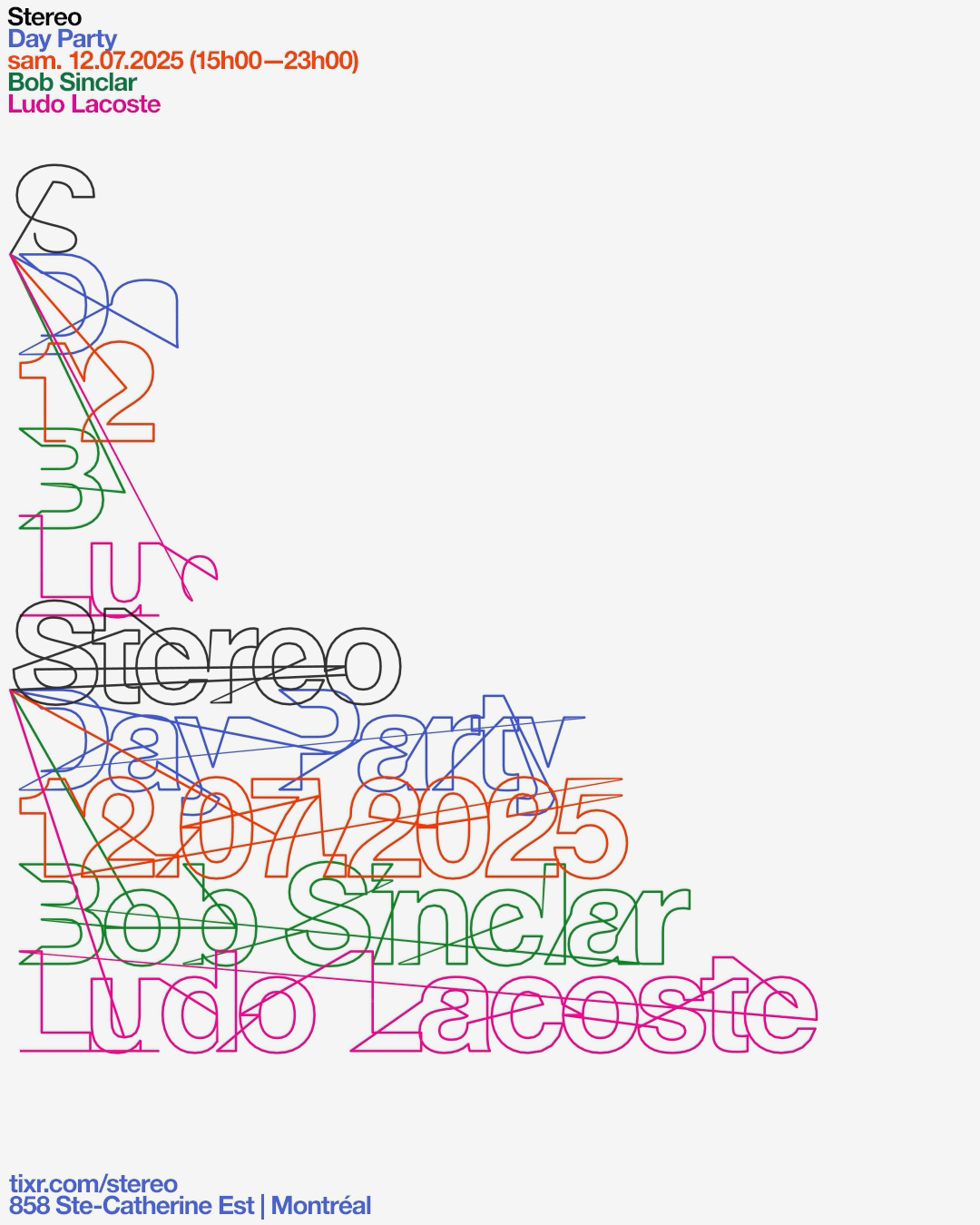 BOB SINCLAR | LUDO LACOSTE Tickets at Stereo in Montréal by Stereo | Tixr