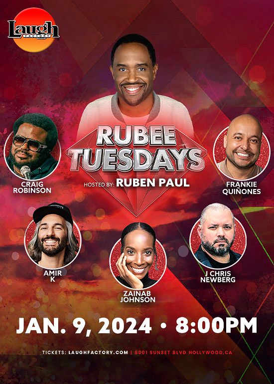 Rubee Tuesdays Tickets At Laugh Factory Hollywood In Los Angeles By Laugh Factory Hollywood Tixr