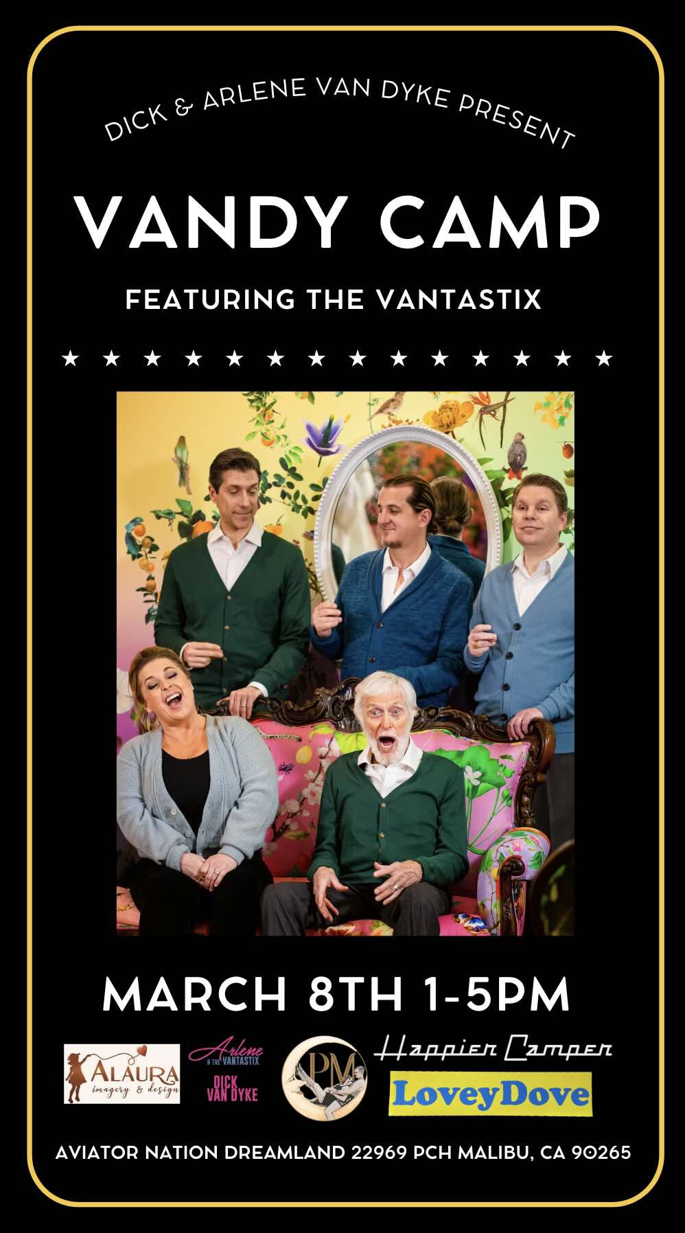 Dick & Arlene Van Dyke Present Vandy Camp Tickets at Aviator Nation ...