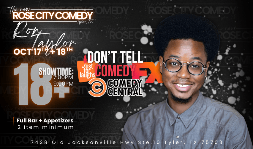 RON TAYLOR Tickets at Rose City Comedy in Tyler by Rose City Comedy ...