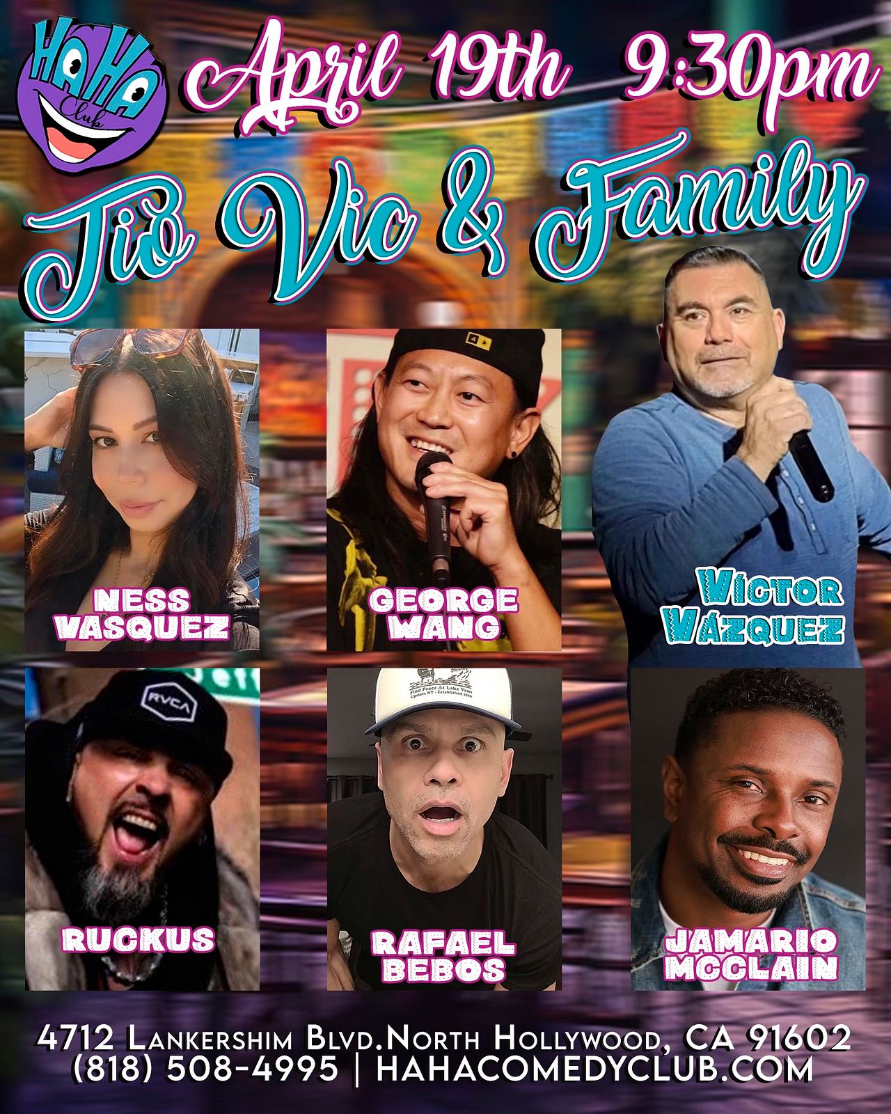Tio Vic and Family Tickets at Ha Ha Comedy Club in Los Angeles by Haha ...