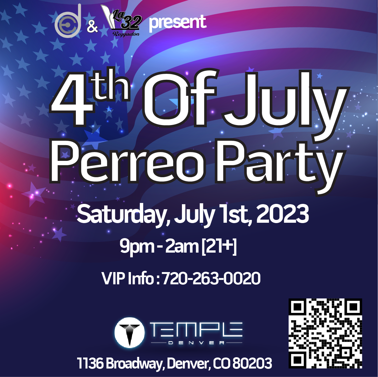 4th Of July Perreo Party Tickets at Temple Nightclub in Denver by ...
