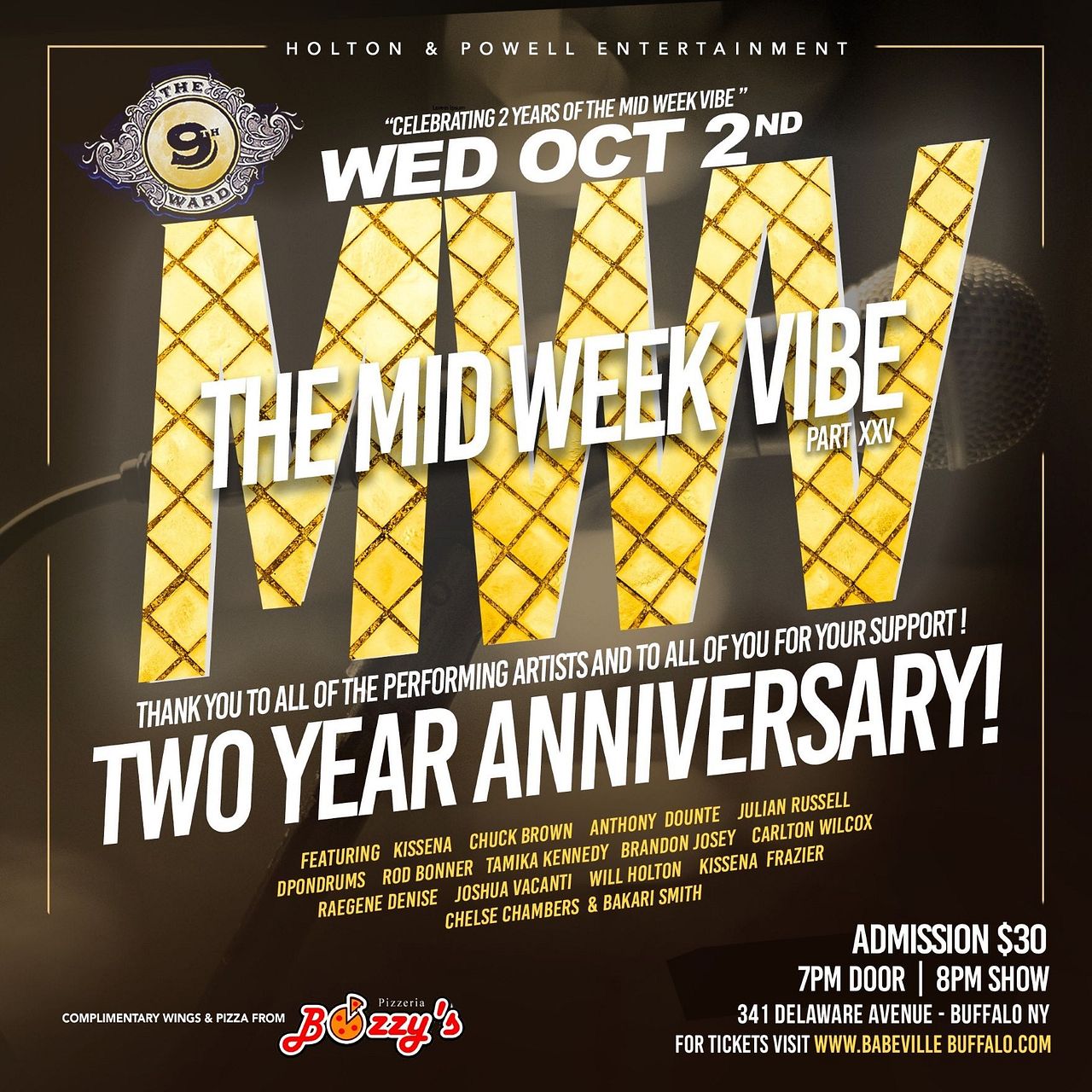 The Mid-Week Vibe - Part XXV Tickets at The 9th Ward in Buffalo by ...