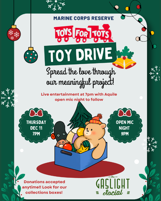 Marine Corps Reserve Toys For Tots Toy Drive Tickets at The Gaslight ...