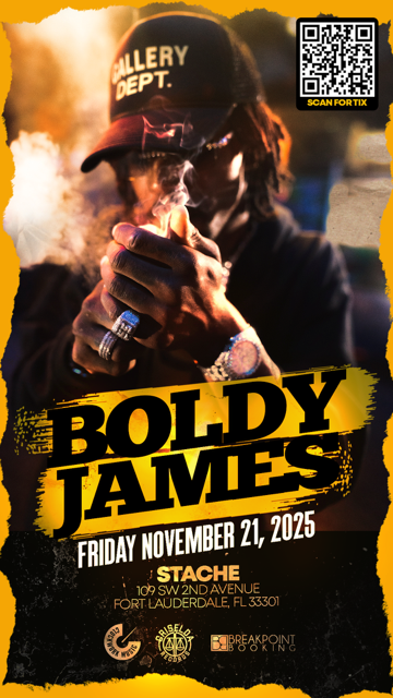 BOLDY JAMES LIVE IN FORT LAUDERDALE Tickets at Stache in Fort ...