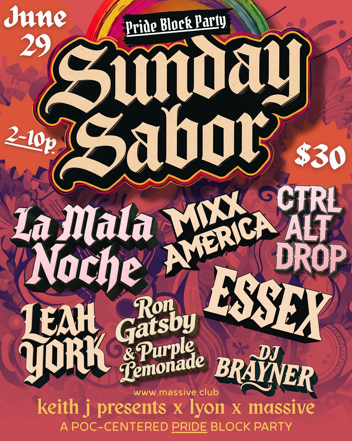 Sunday Sabor - A Queer Block Party Tickets at Massive in Seattle by ...