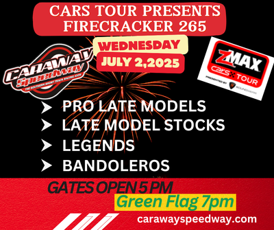 ZMAX CARS TOUR presents Firecracker 265 Tickets at Caraway Speedway in ...