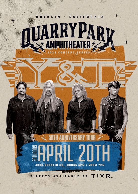 Y&T: 50 Year Anniversary Tour Tickets at Quarry Park Amphitheater in ...