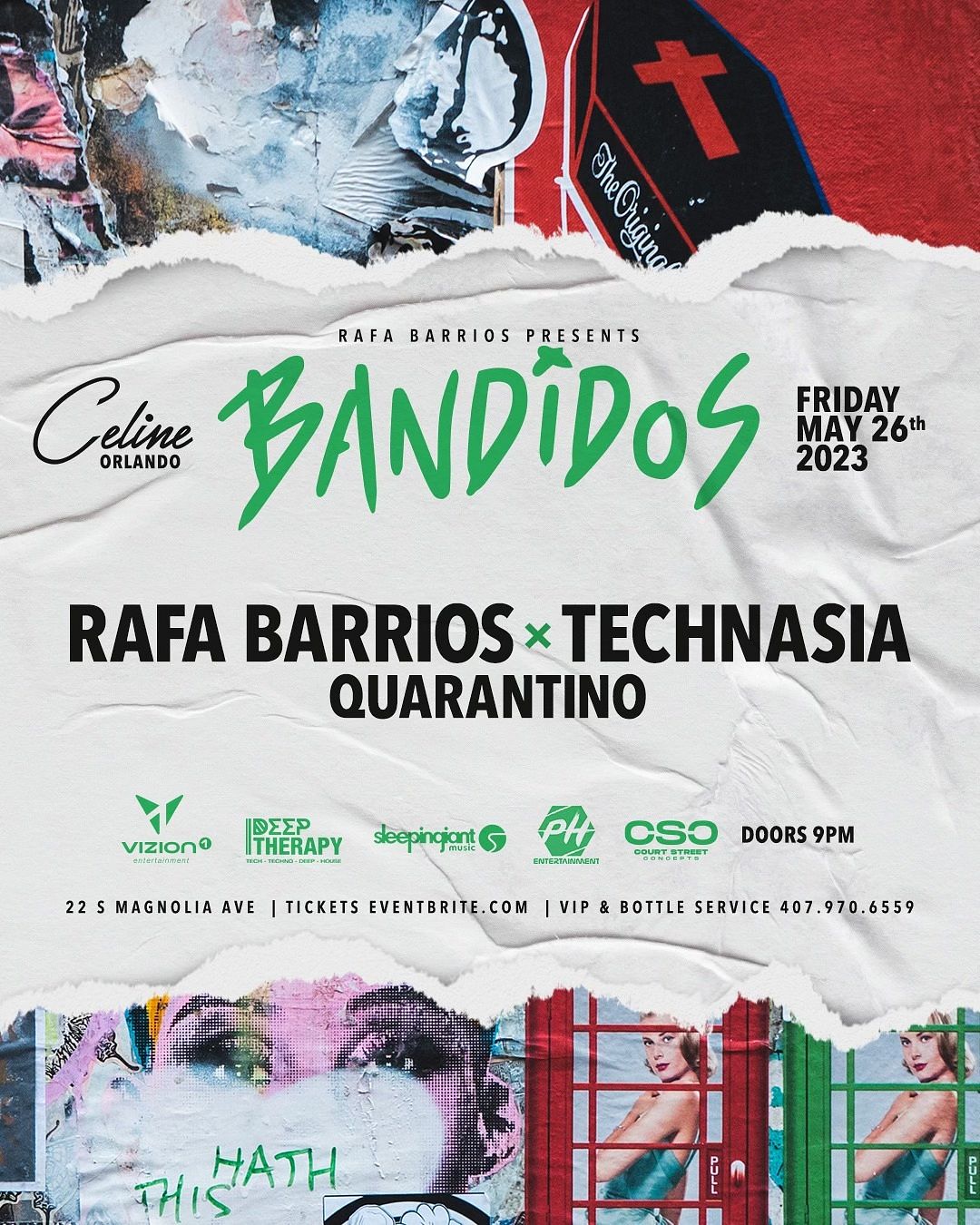 BANDIDOS Tickets at CELINE ORLANDO in Orlando by Celine Orlando | Tixr