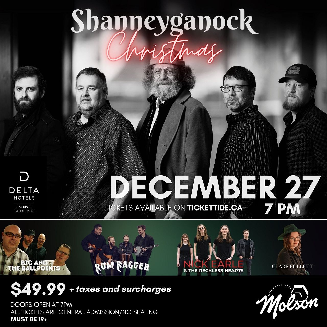 Shanneyganock Christmas Tickets at The Delta Ballroom in St.Johns by ...
