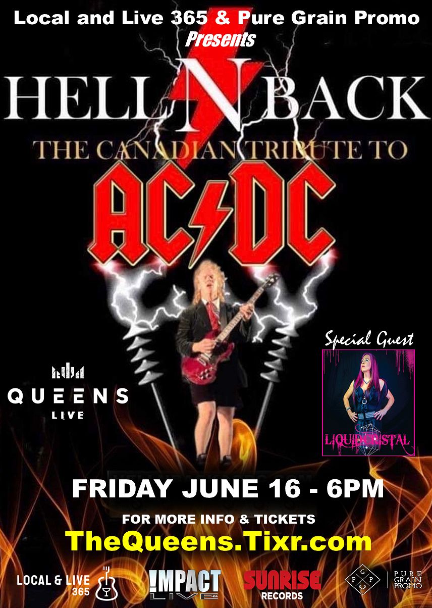 HELL N BACK w/ LiquidCristal Tickets at The Queens Nightclub in Barrie by The Queens | Tixr