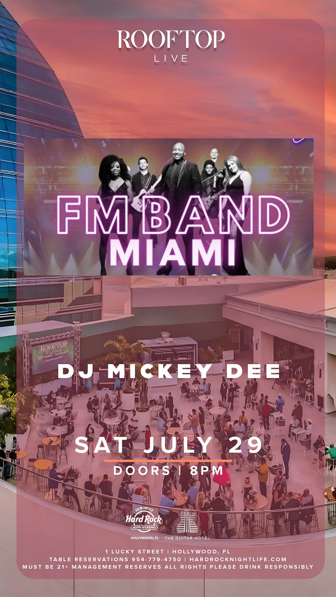 FM BAND MIAMI | Rooftop Live Tickets at Rooftop Live in Hollywood by ...