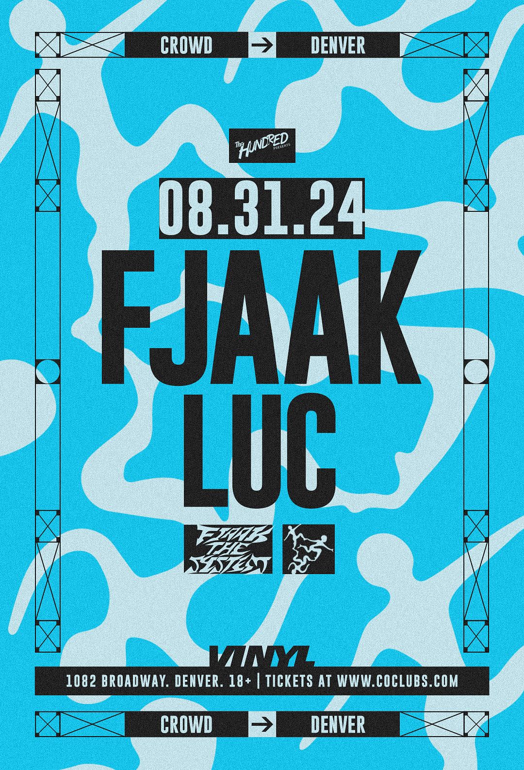 FJAAK + LUC Tickets at Club Vinyl in Denver by Club Vinyl | Tixr