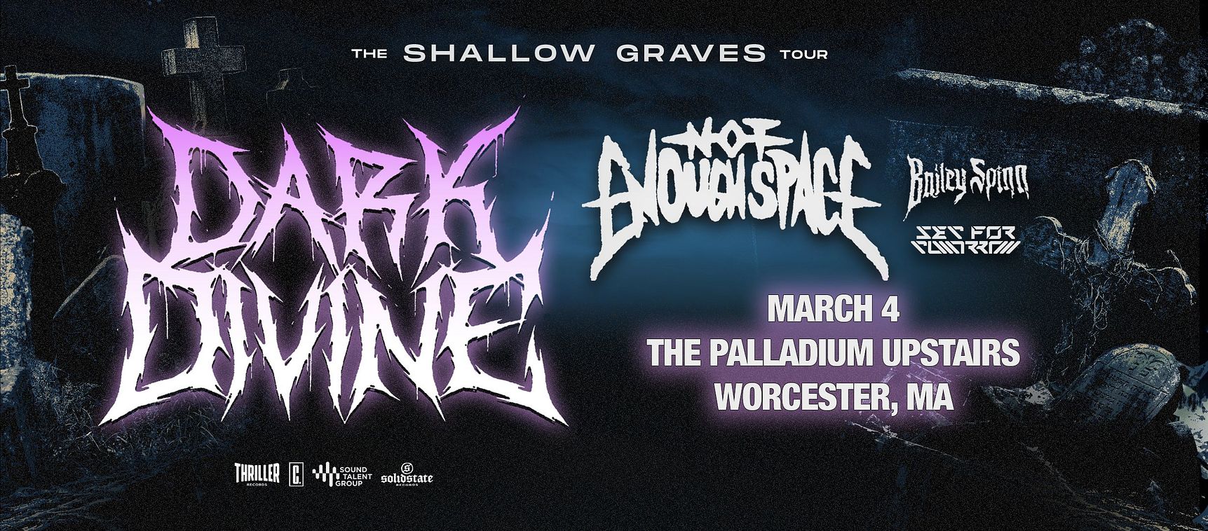 Dark Divine Tickets at The Palladium Upstairs in Worcester by The ...