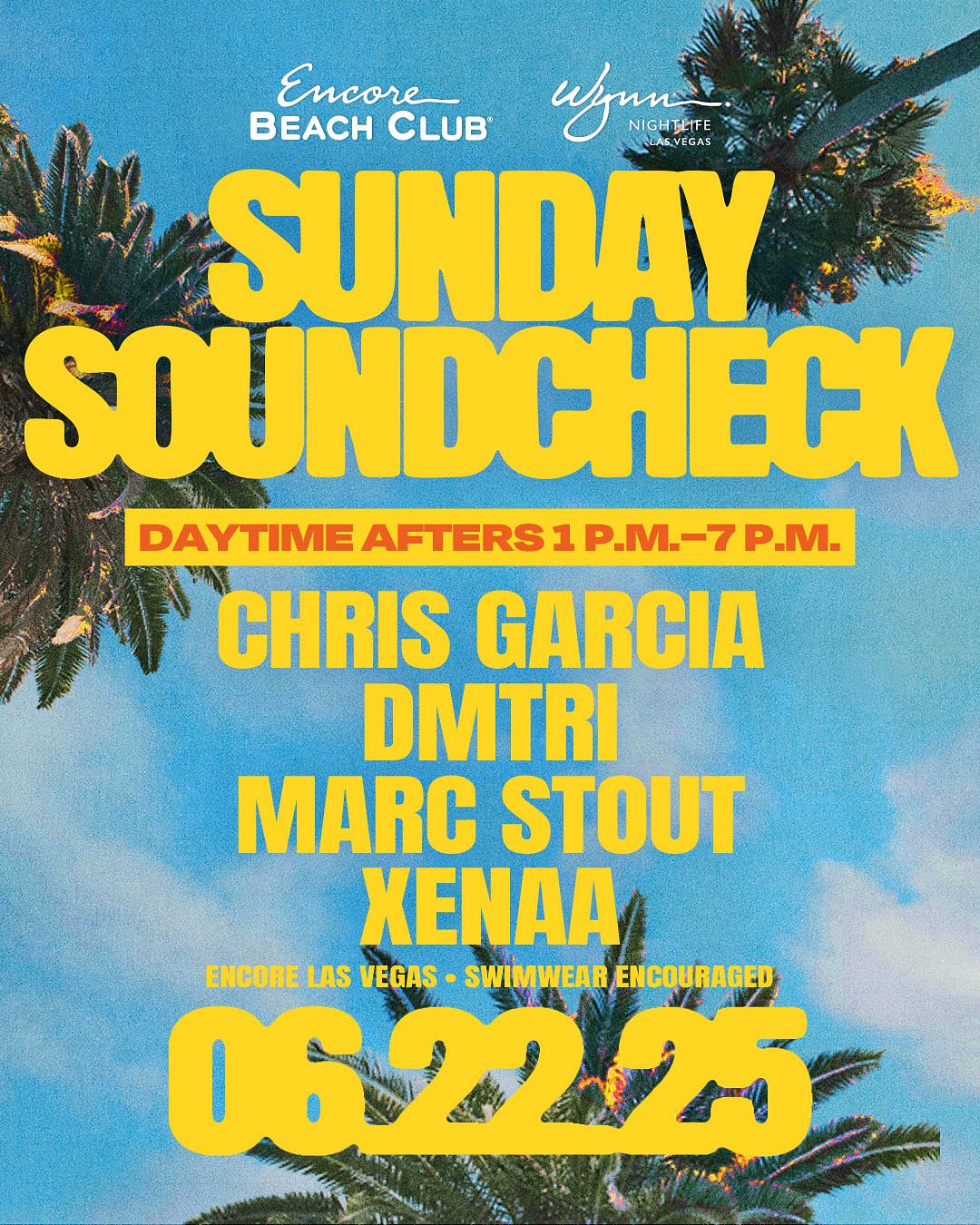 Marc Stout, DMTRI, Chris Garcia & Xenaa Tickets at Encore Beach Club in ...