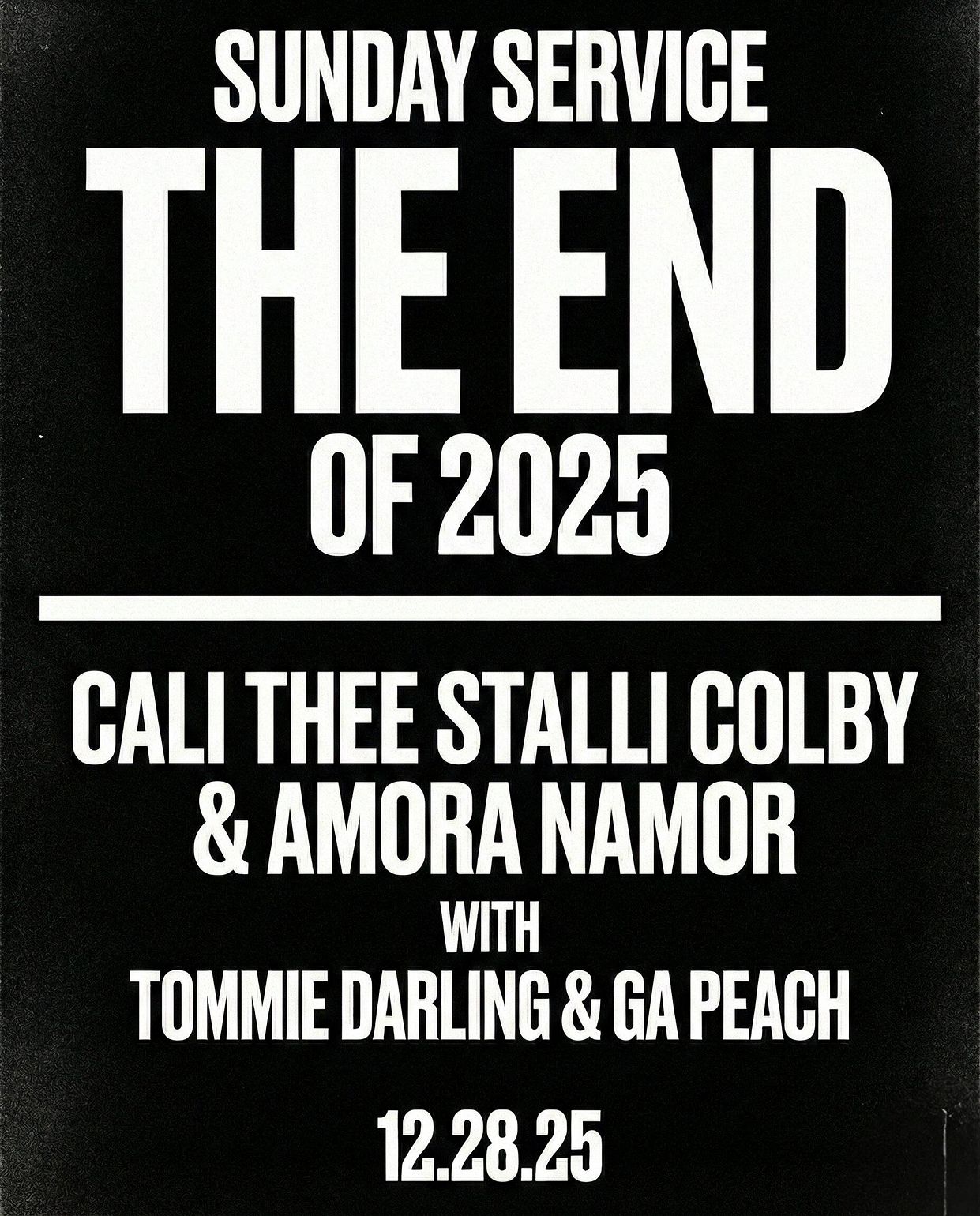 Sunday Service: The End of 2025 Tickets at Massive in Seattle by ...