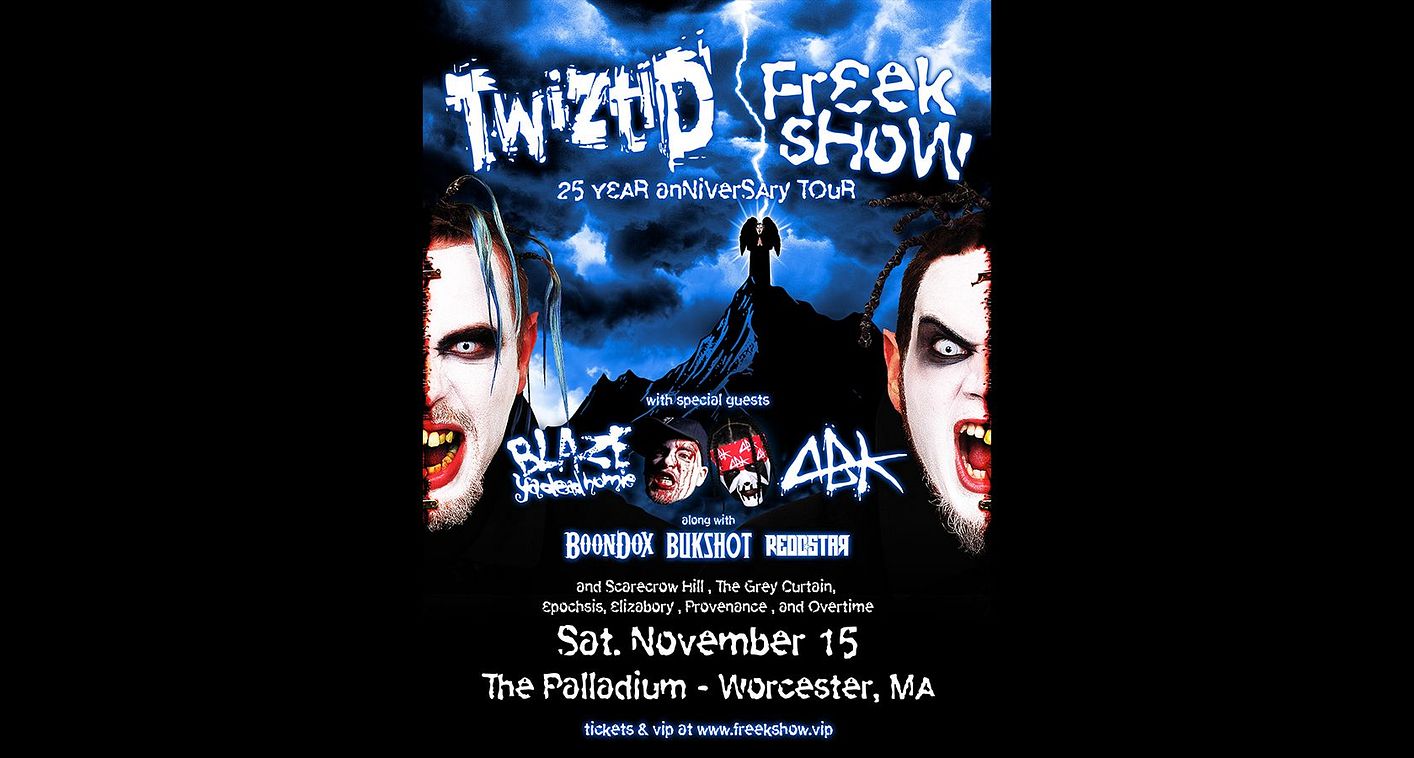 Twiztid - Freek Show 25 Year Anniversary Tour Tickets at The Palladium ...