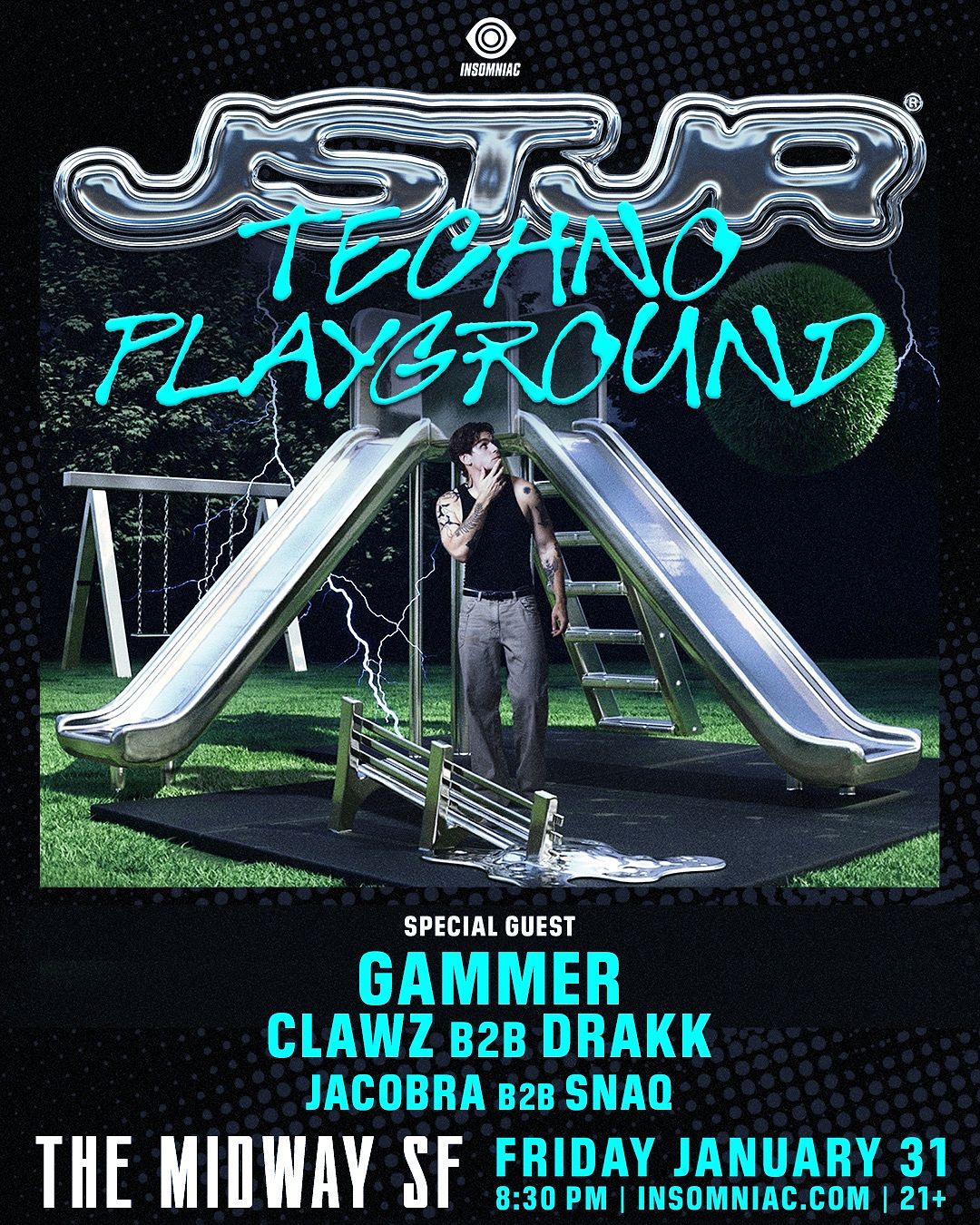 Insomniac presents JSTJR: Techno Playground Tickets at The Midway in San Francisco by The Midway ...