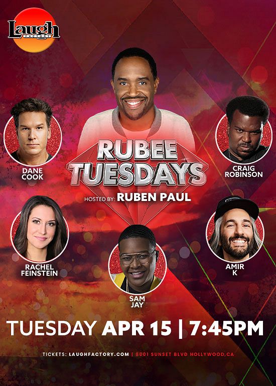 Rubee Tuesdays Tickets at Laugh Factory Hollywood in Los Angeles by ...