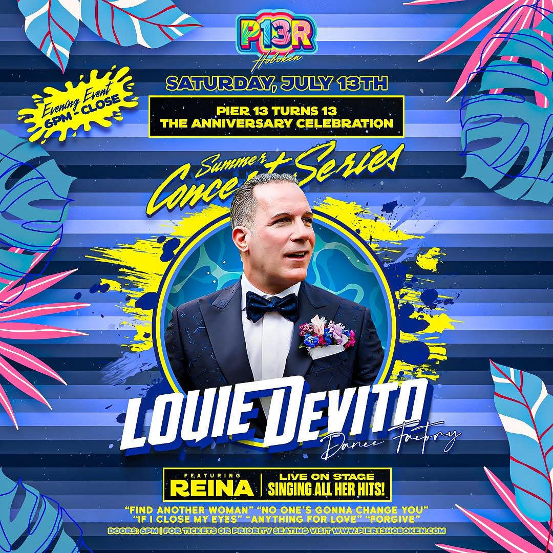 Pier 13 Summer Concert Series: Louie DeVito Tickets at Pier 13 Hoboken in Hoboken by E-Rock ...
