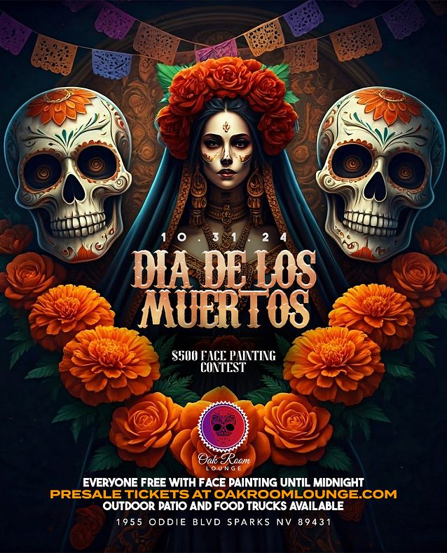 Dia De Los Muertos Tickets at Oak Room Lounge in Sparks by Oakroom ...
