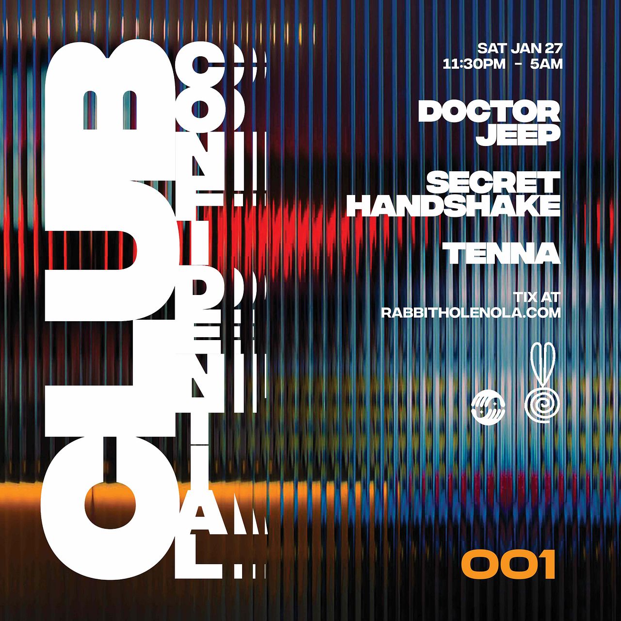 Club Confidential 001 feat. Doctor Jeep Tickets at The Rabbit Hole in New Orleans by The Rabbit ...