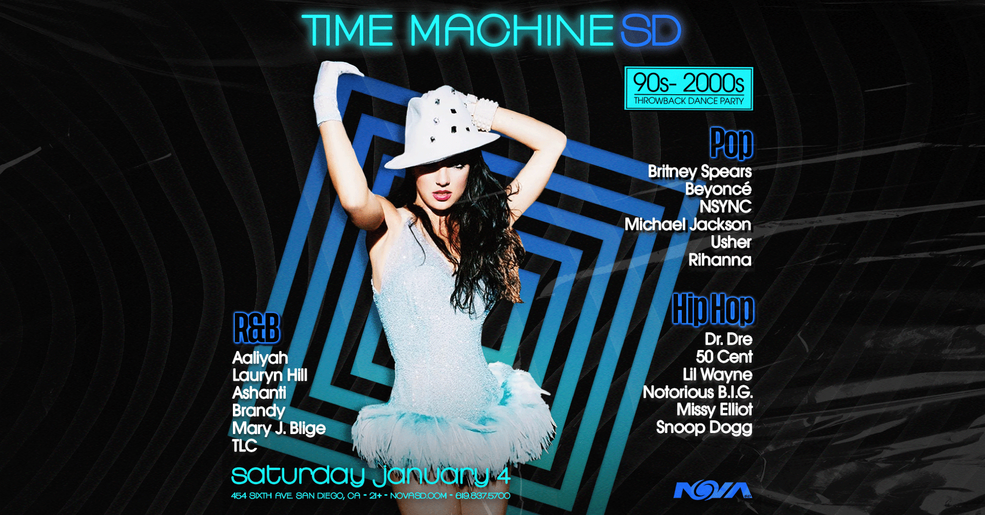 Time Machine: 90s-2000s Throwback Dance Party Tickets at Nova SD in San ...