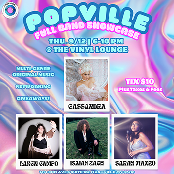 Popville Full Band Showcase Tickets at The Vinyl Lounge in Nashville by ...