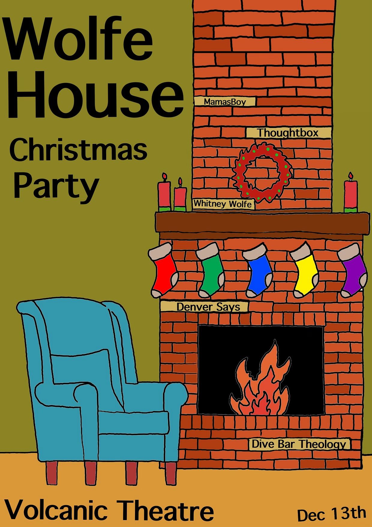 Wolfe House Christmas Party Tickets at Volcanic Theater Pub in Bend by ...