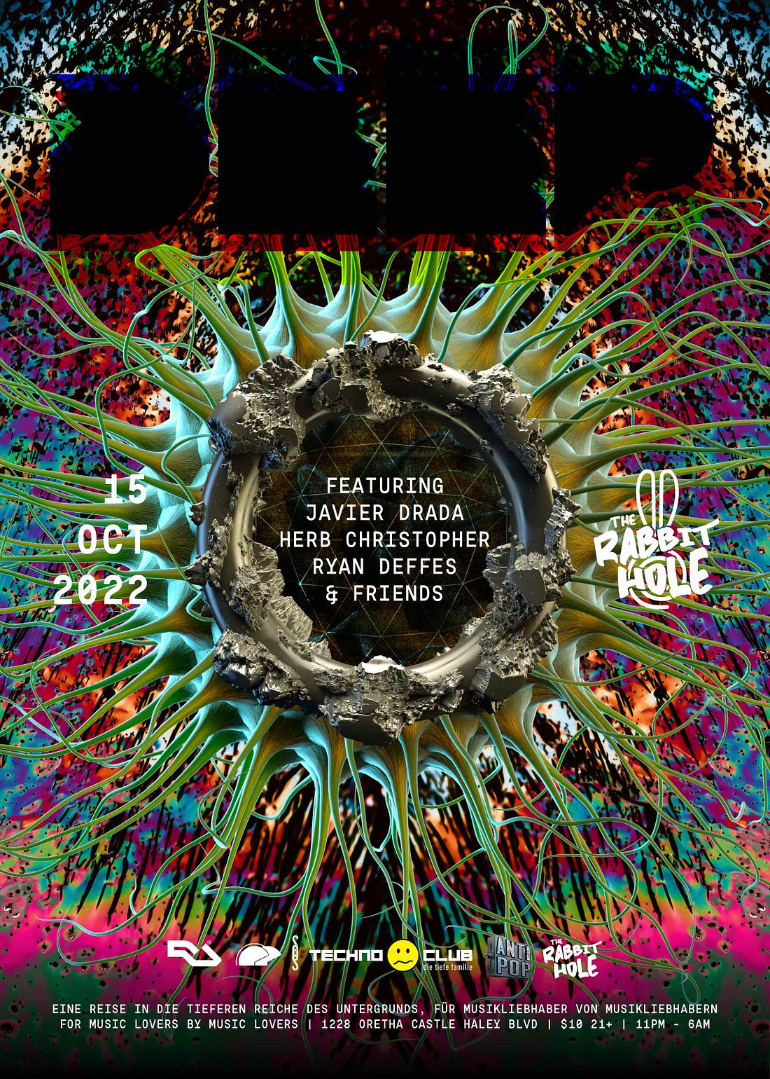 Techno Club: DEEP Tickets at The Rabbit Hole in New Orleans by The ...