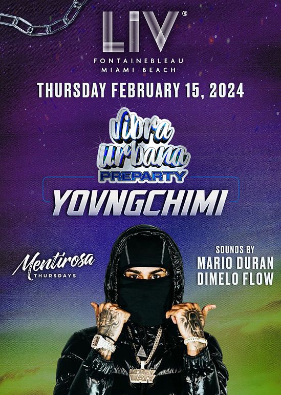 Yovng Chimi Tickets at LIV in Miami Beach by LIV | Tixr