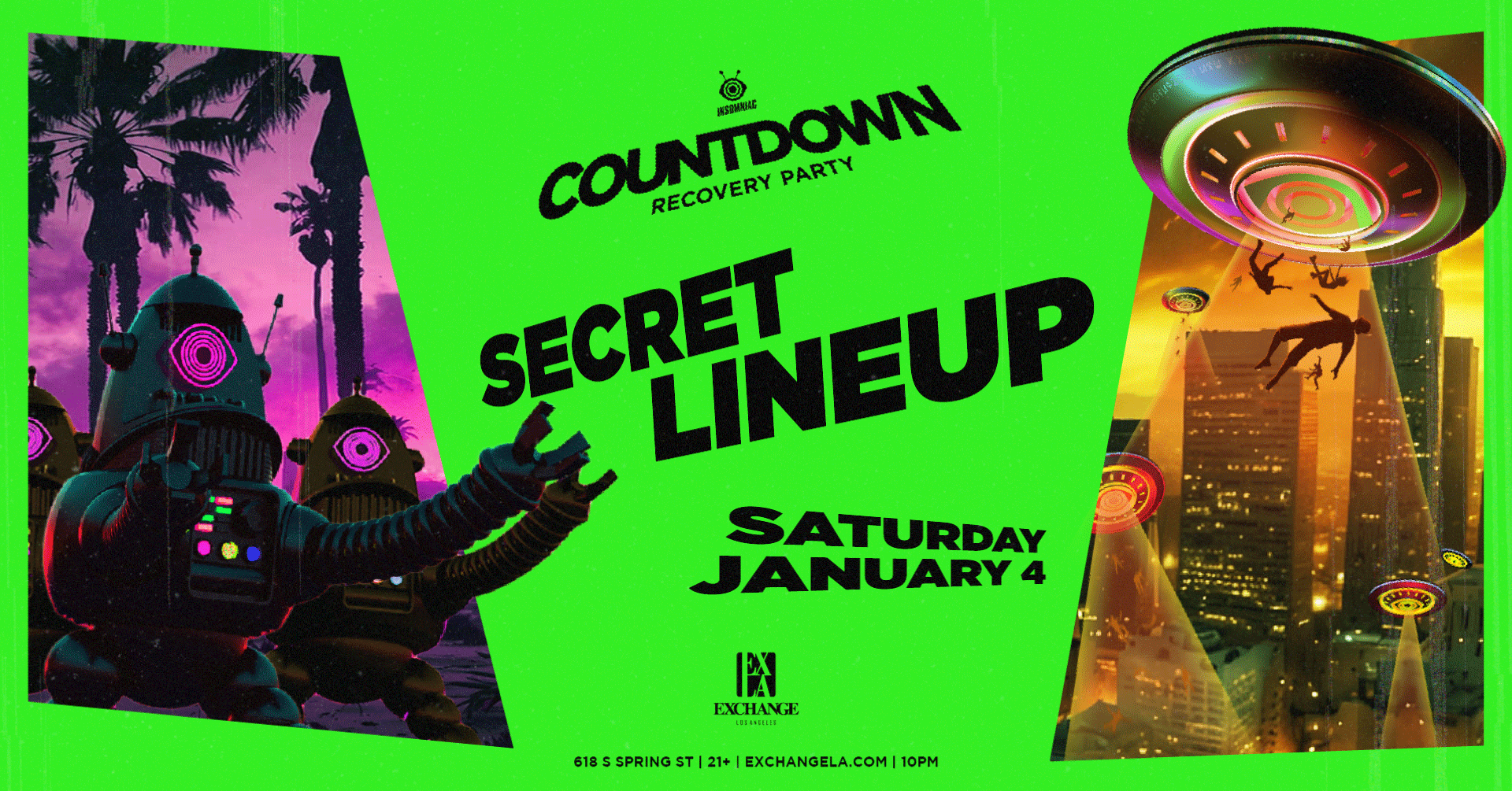 Countdown NYE Recovery Party - Secret Lineup Tickets at Exchange LA in ...