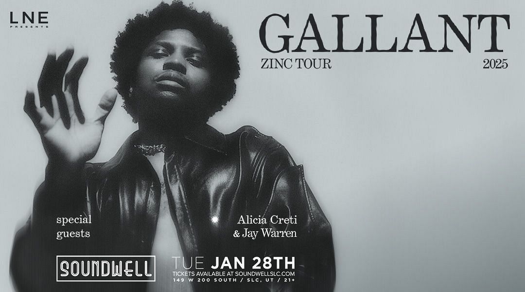 Gallant at Soundwell Tickets at Soundwell in Salt Lake City by LNE ...