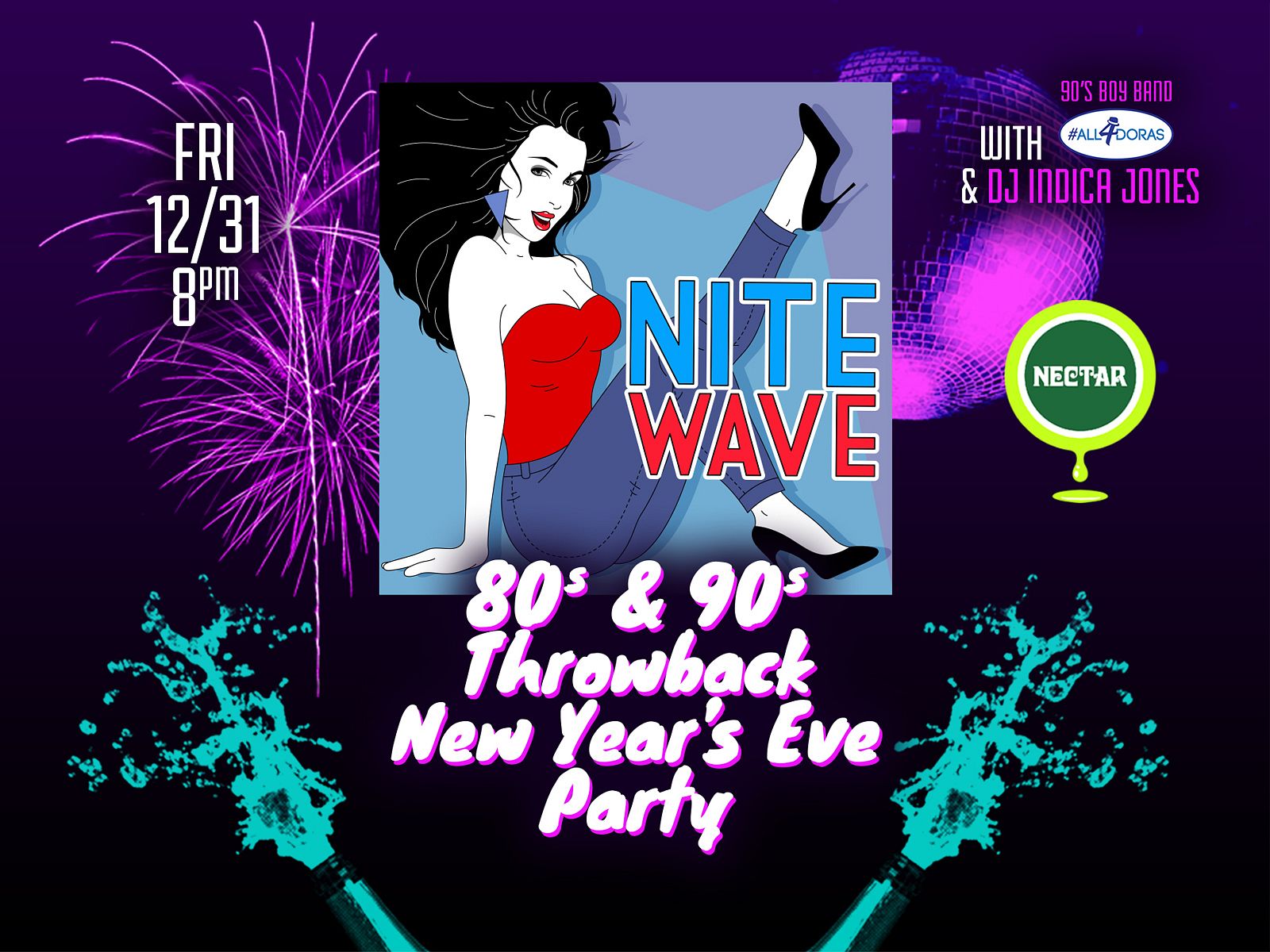 NITE WAVE ('80s New Wave) w/ #All4Doras (Boy Band) Tickets at Nectar ...
