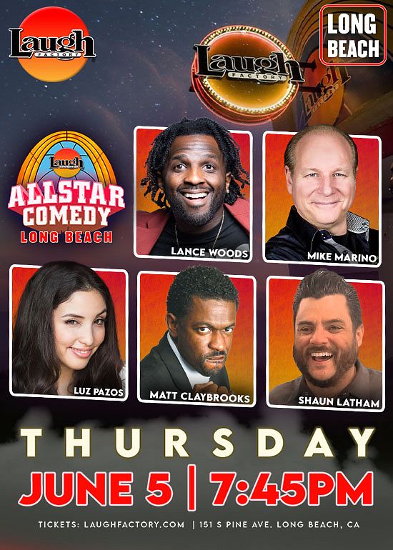 Thursday All-Star Comedy Tickets at Laugh Factory Long Beach in Long ...