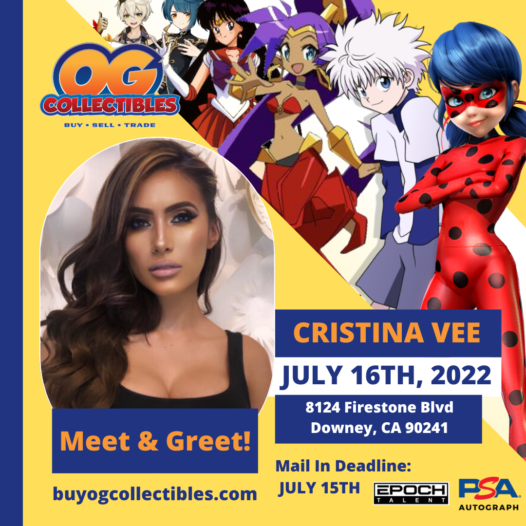 Cristina Vee Meet & Greet Signing Tickets at OG Collectibles in Downey ...