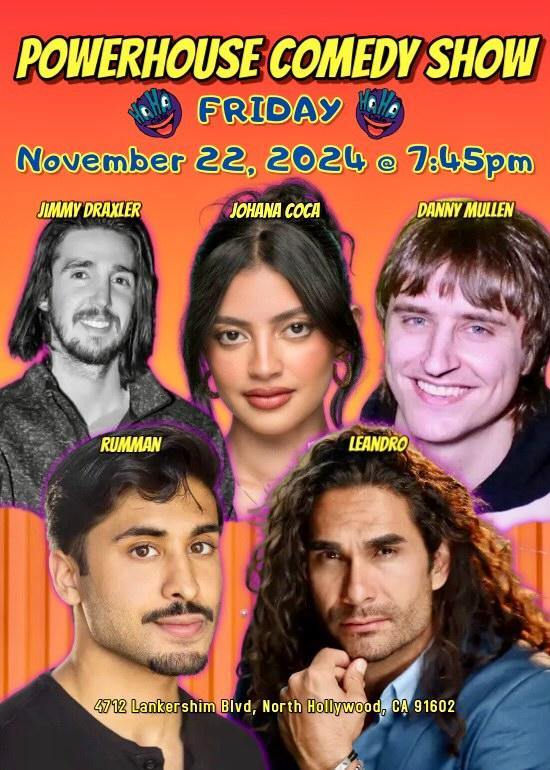Friday Night Comedy Tickets at Ha Ha Comedy Club in Los Angeles by Haha Comedy Club | Tixr