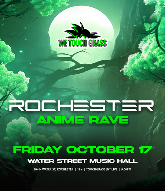 WeTouchGrass presents: Anime Rave Tickets at Water Street Music Hall in ...