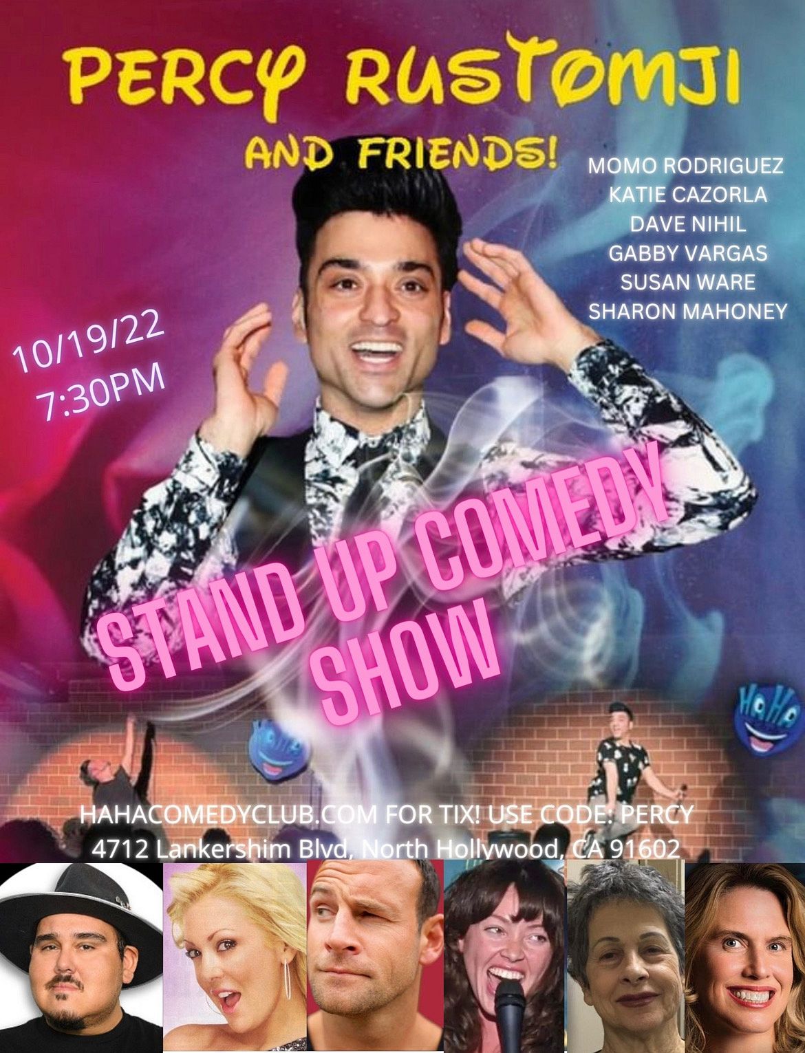 Percy Rustomji and Friends Tickets at Ha Ha Comedy Club in Los Angeles ...