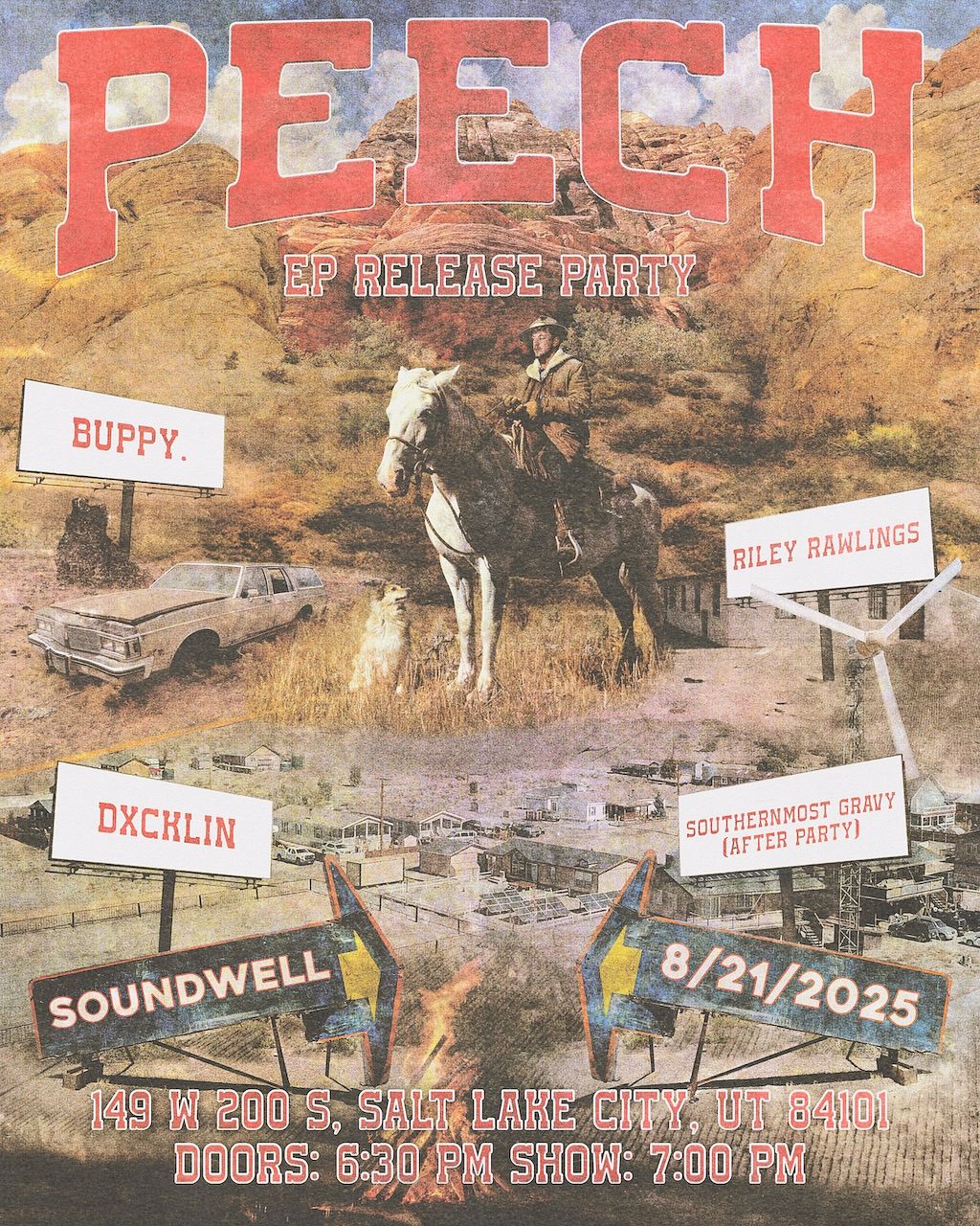 Peech. Small Town America Release Party at Soundwell Tickets at ...