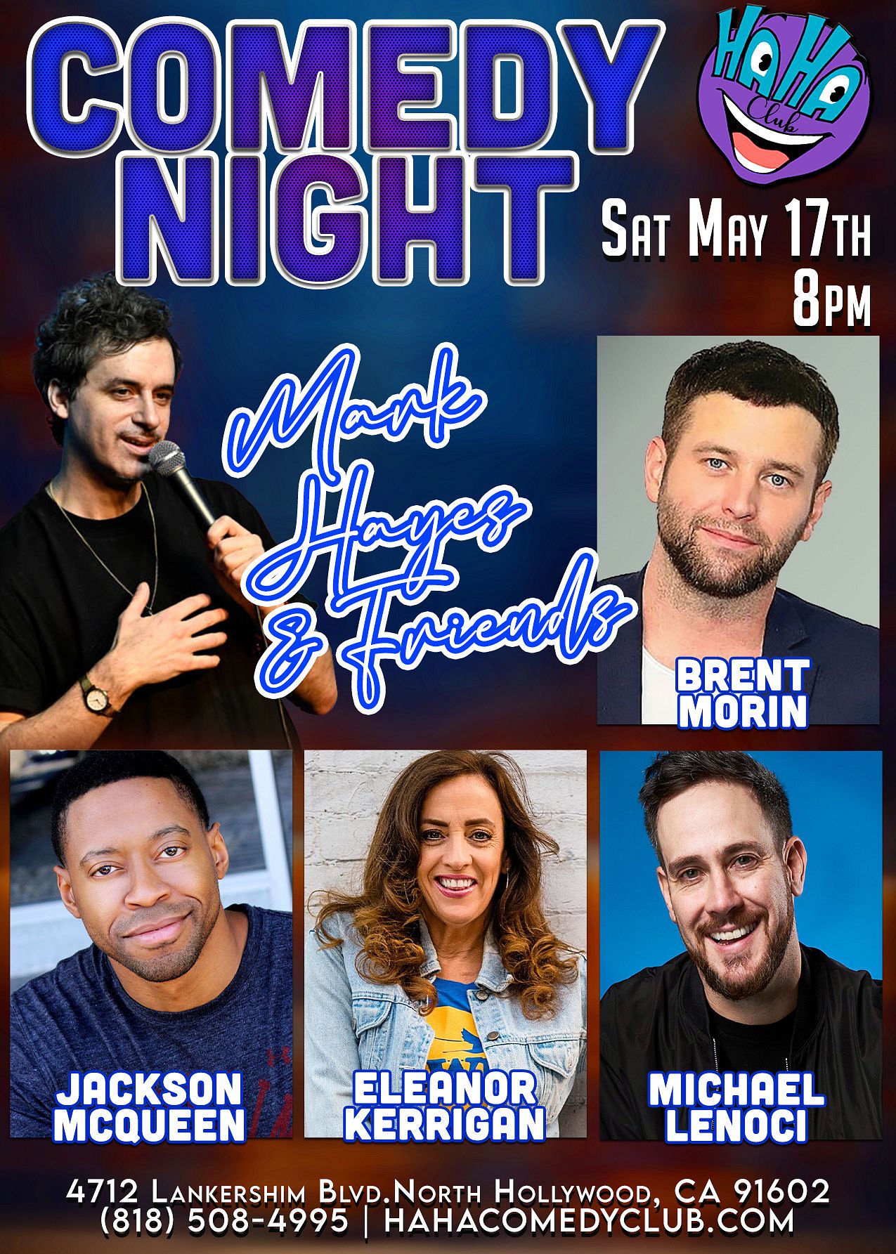 Mark Hayes & Friends Tickets at Ha Ha Comedy Club in Los Angeles by Haha Comedy Club | Tixr