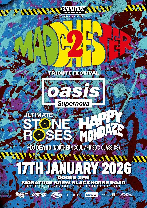 MADCHESTER Tribute Festival | London Tickets at Signature Brew ...