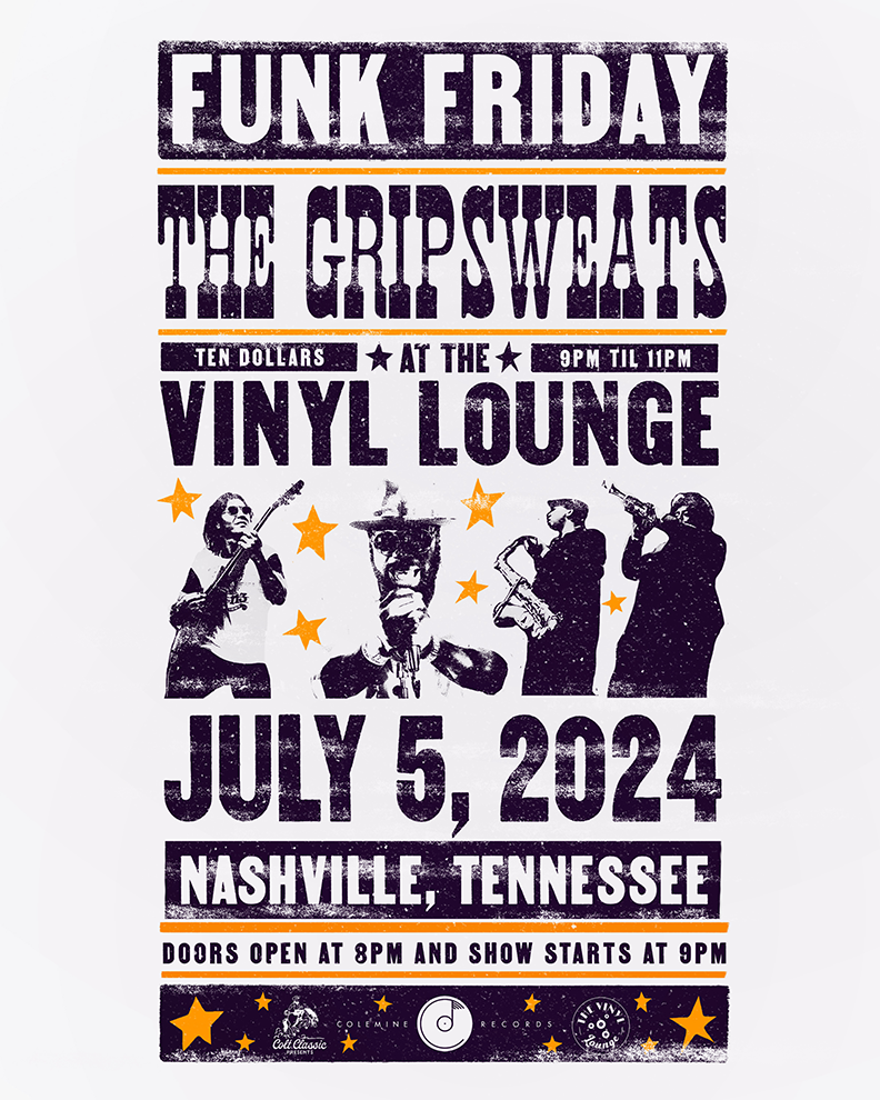 Funk Friday ft. The Gripsweats Tickets at The Vinyl Lounge in Nashville ...