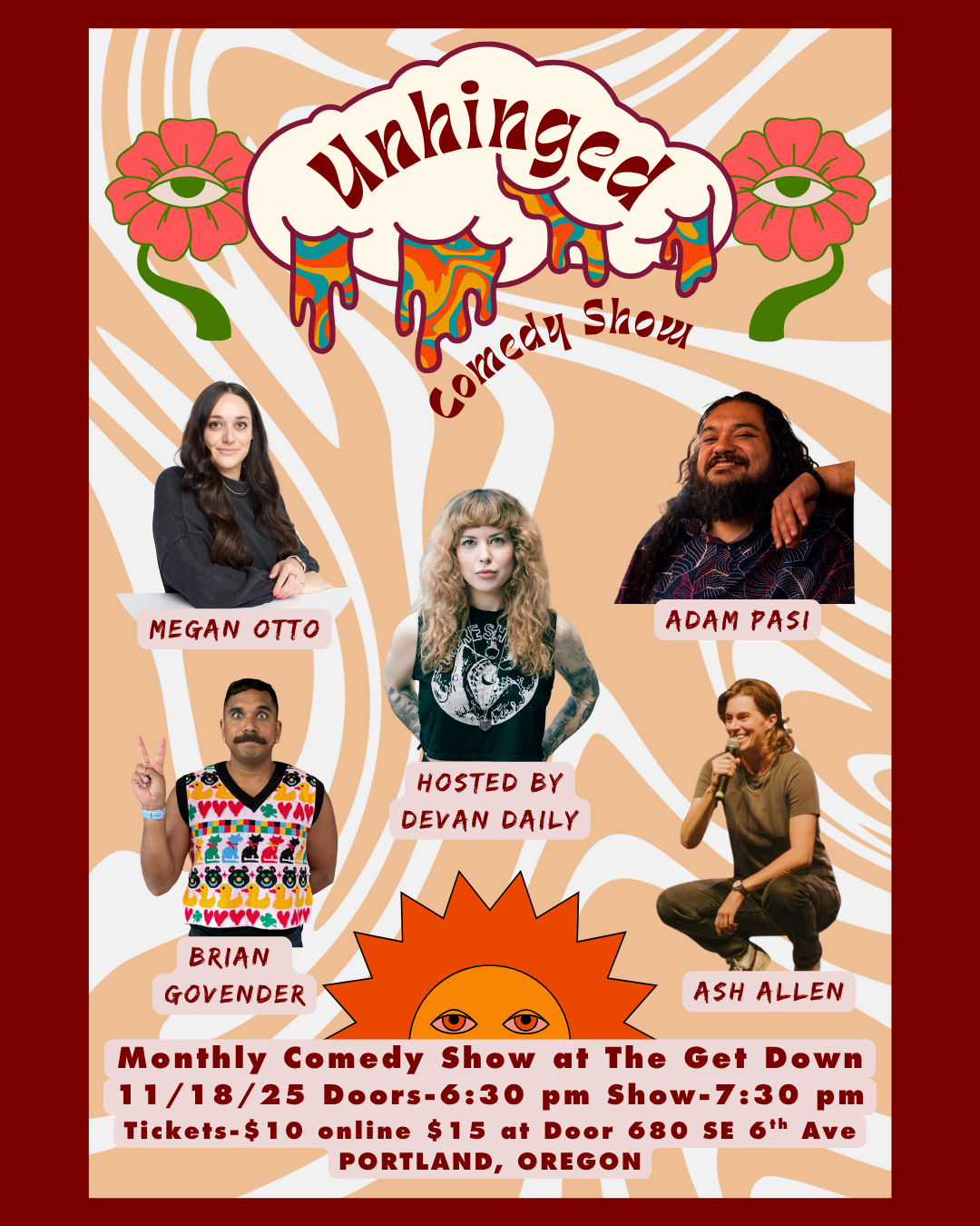 UNHINGED Comedy Show (seated show) Tickets at The Get Down in Portland ...