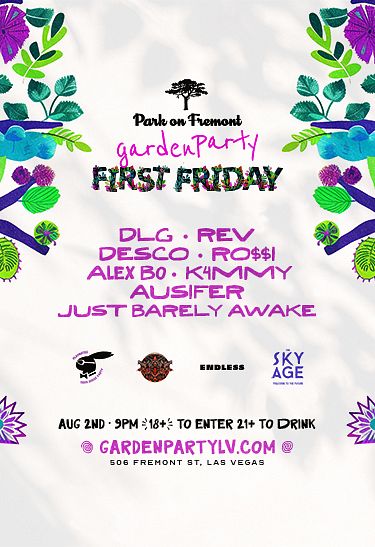 POF: GARDEN PARTY (18+) Tickets at Park On Fremont in Las Vegas by ...