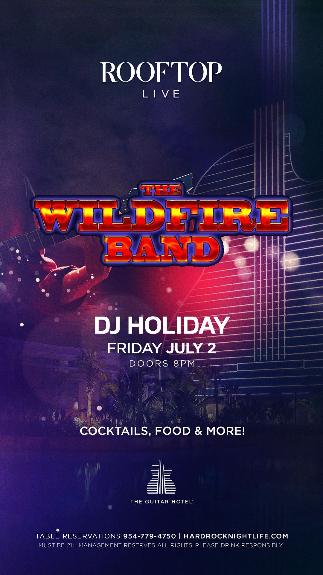 The Wildfire Band Tickets at Rooftop Live in Hollywood by Rooftop Live ...