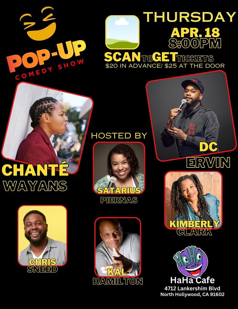 Pop Up Comedy Soul Tickets at Ha Ha Comedy Club in Los Angeles by Haha ...