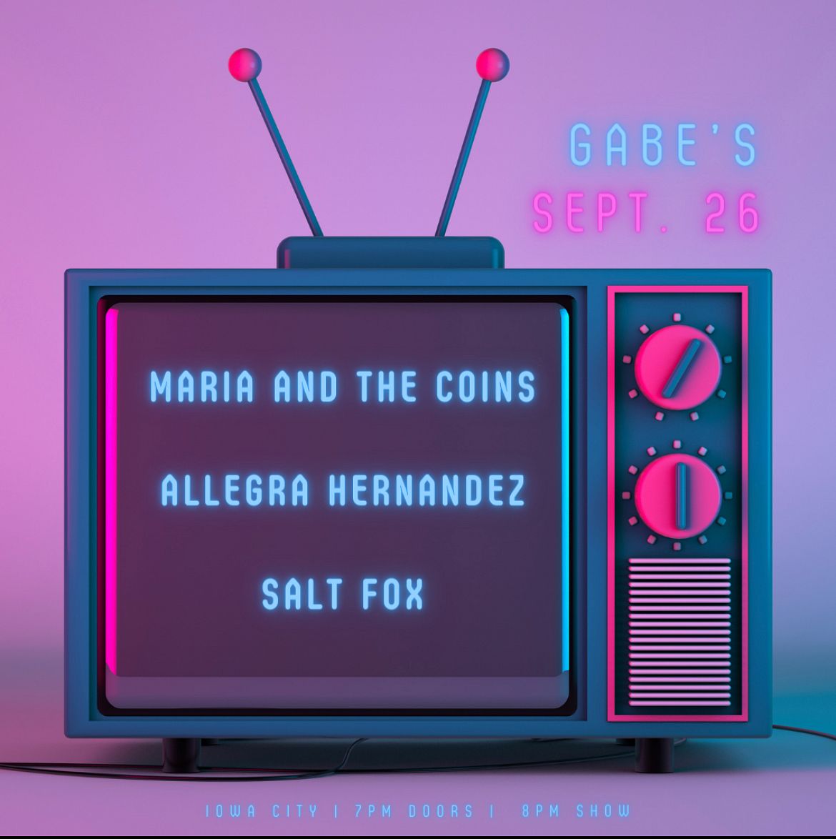 Maria and The Coins, Allegra Hernandez & Salt Fox Tickets at Gabe's in ...