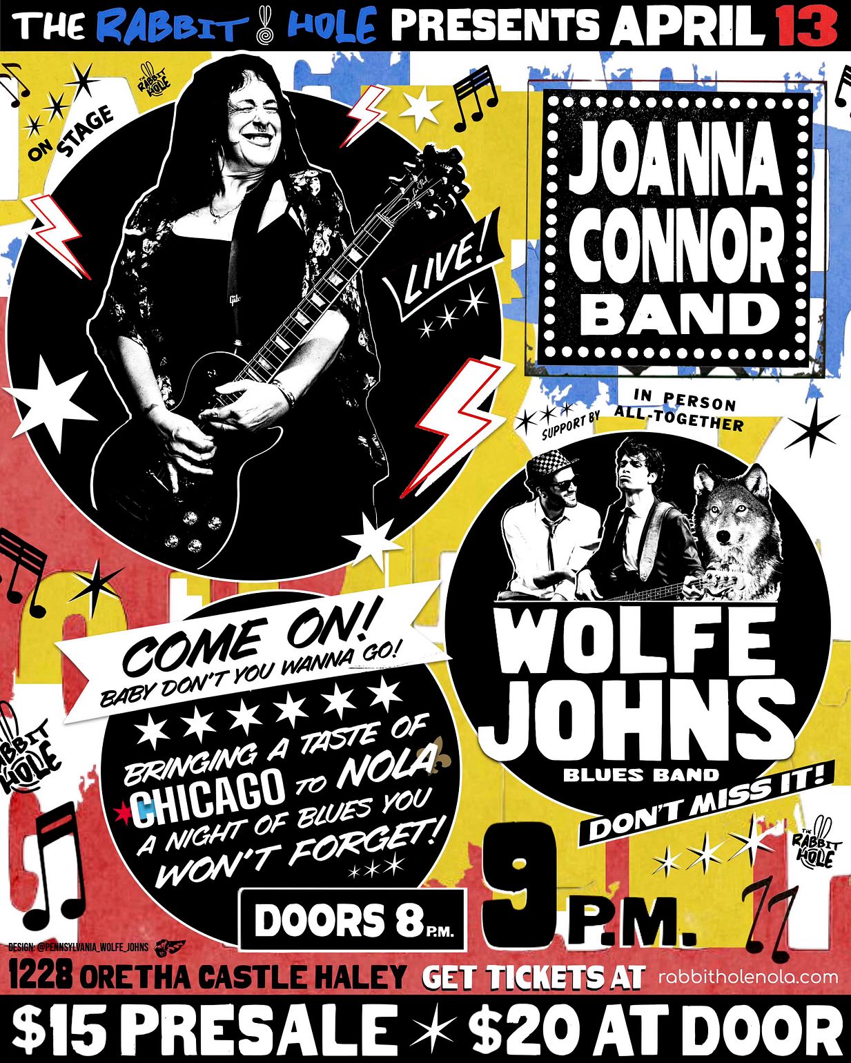 Joanna Connor + The Wolfe Johns Blues Band Tickets at The Rabbit Hole ...
