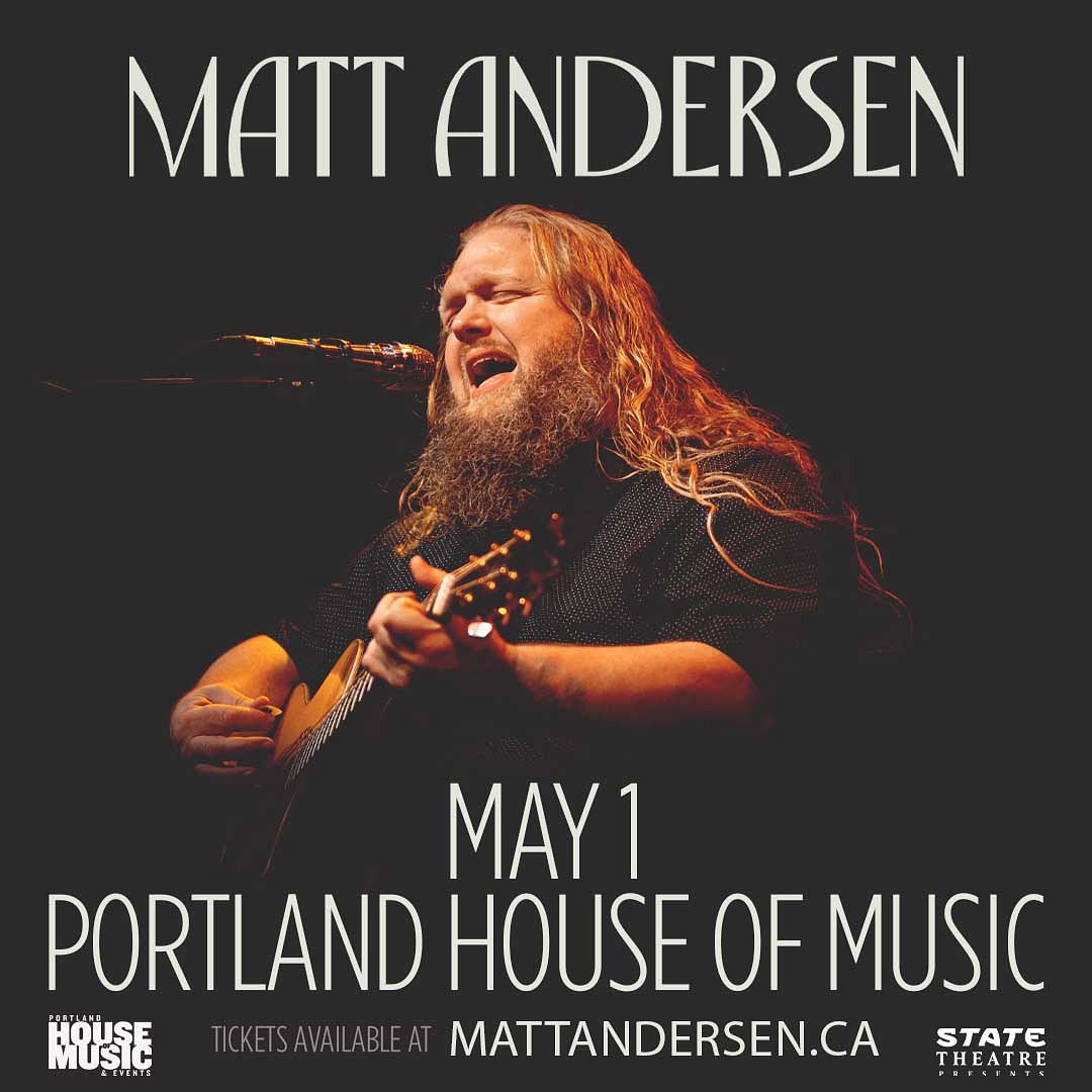 State Theatre Presents: Matt Andersen w/ Julian Taylor Tickets at ...